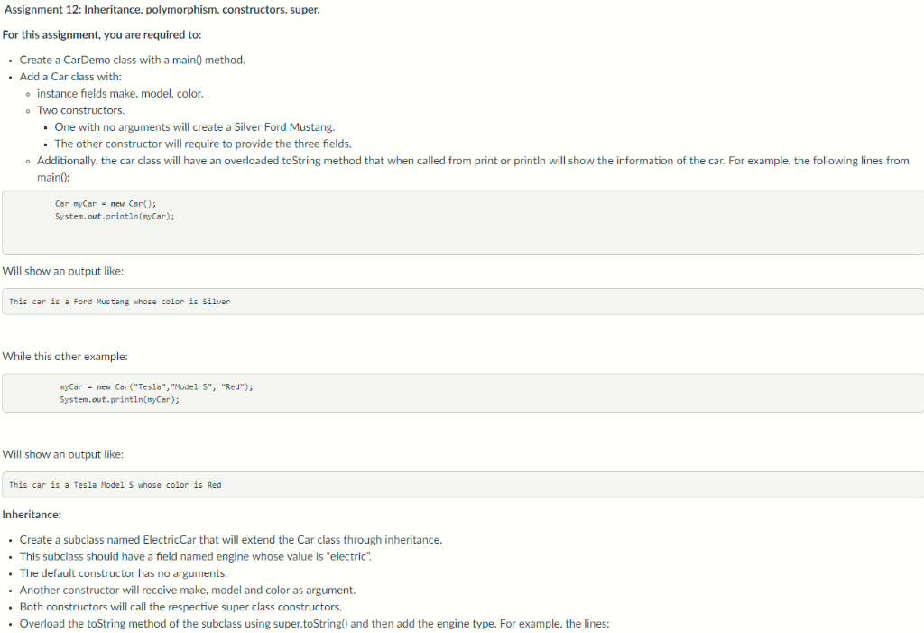 Hi this is for a java class. I am struggling but this | Chegg.com