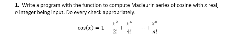 Solved 1. Write a program with the function to compute | Chegg.com