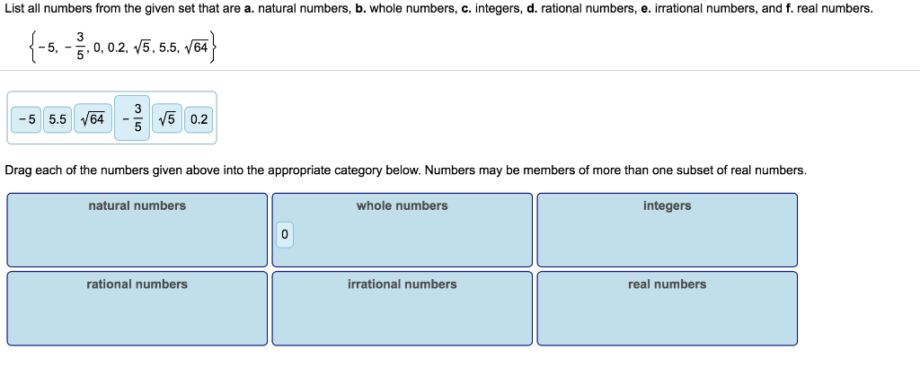 Solved Give an example of a number that is an integer, a | Chegg.com