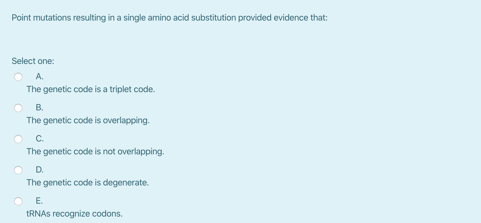 Solved Point mutations resulting in a single amino acid | Chegg.com