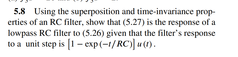 Solved 5.8 Using the superposition and time-invariance | Chegg.com