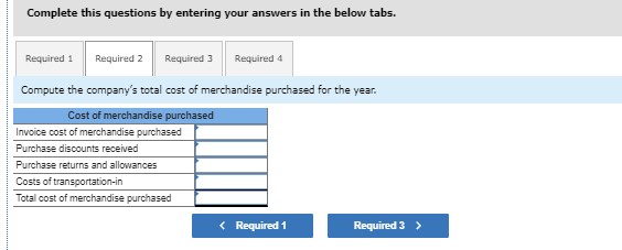 Problem 4-3A Computing merchandising amounts and formatting...get 1 Problem 4-3A Computing merchandising amounts and formatting...get 1