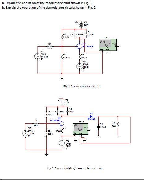 Solved a. Explain the operation of the modulator circuit | Chegg.com