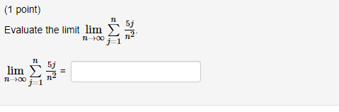 Solved 12 (1 point) Evaluate the limit lim 100 = lim 100 | Chegg.com