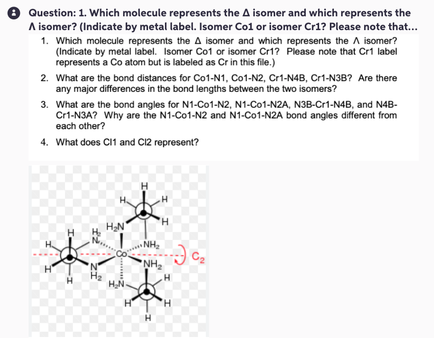 Solved (8) ﻿Question: 1. ﻿Which molecule represents the | Chegg.com