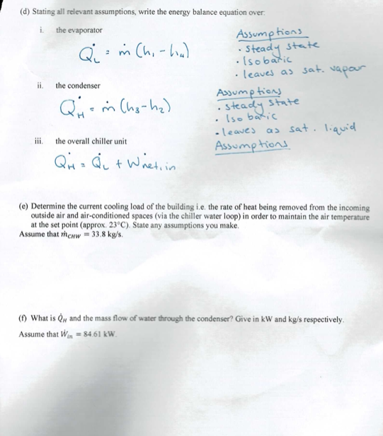 Task 6: Chiller unit calculation In Module 9 you | Chegg.com