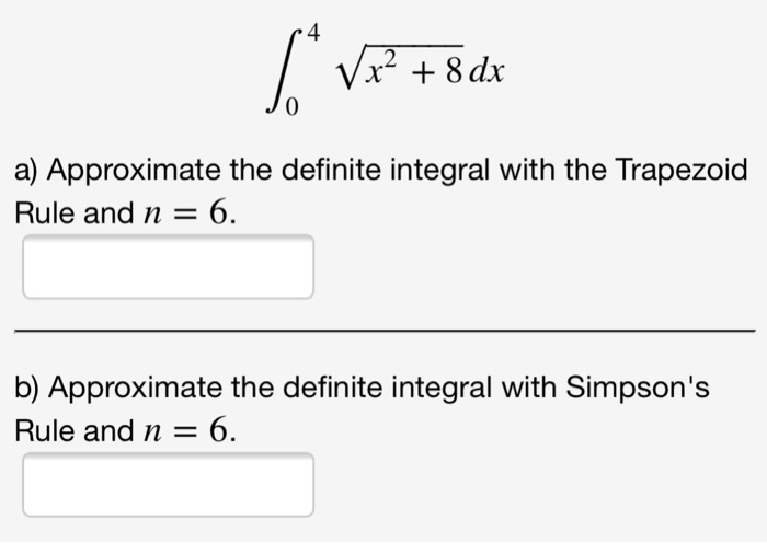 Definite Integration Rules