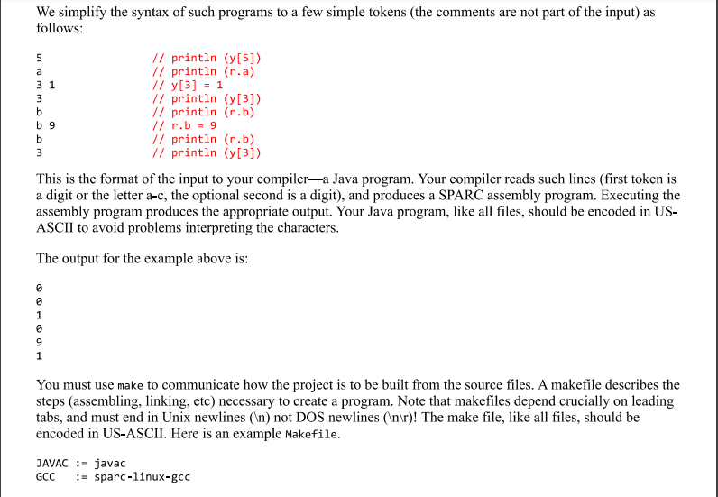 Solved Assignment 2: Assemble Code Write a Java program | Chegg.com