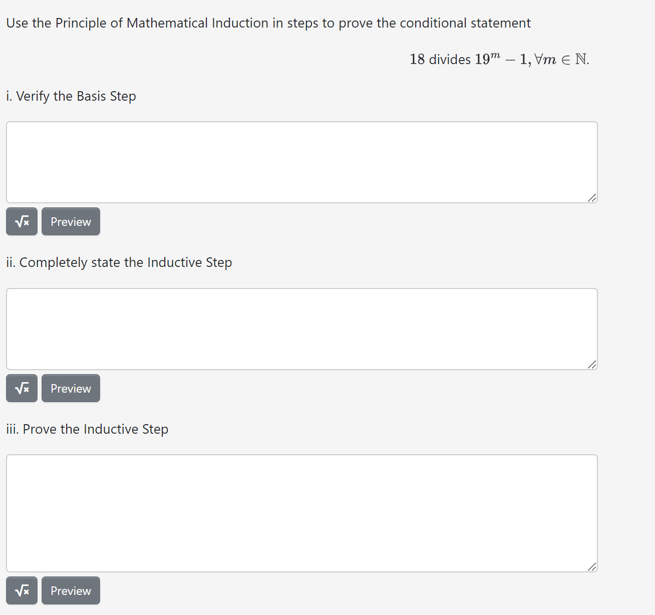 Solved Use the Principle of ﻿Mathematical Induction in | Chegg.com