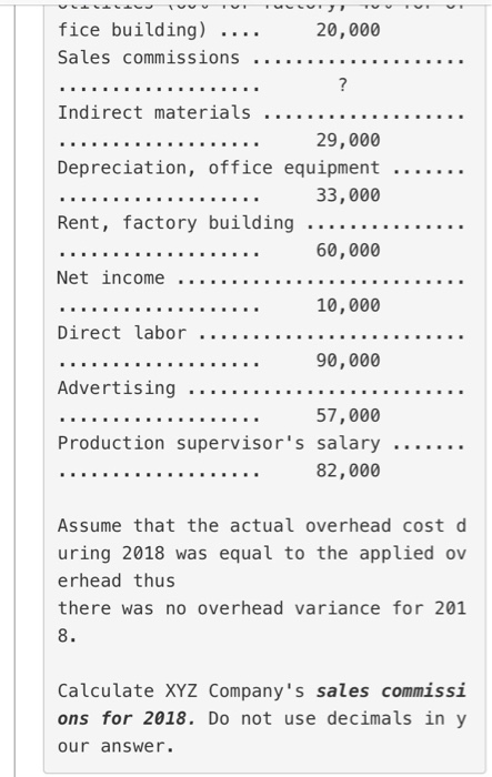 Solved XYZ Company recorded the following inf ormation | Chegg.com Solved XYZ Company recorded the following inf ormation | Chegg.com