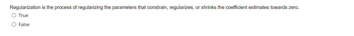 Solved Regularization is the process of regularizing | Chegg.com