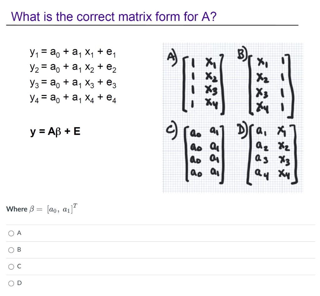 Solved To solve Ax=b, what will the backslash operator do | Chegg.com