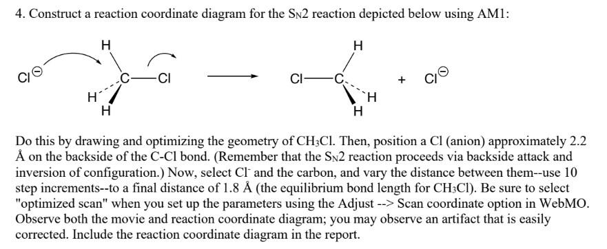 Solved 4. Construct a reaction coordinate diagram for the | Chegg.com