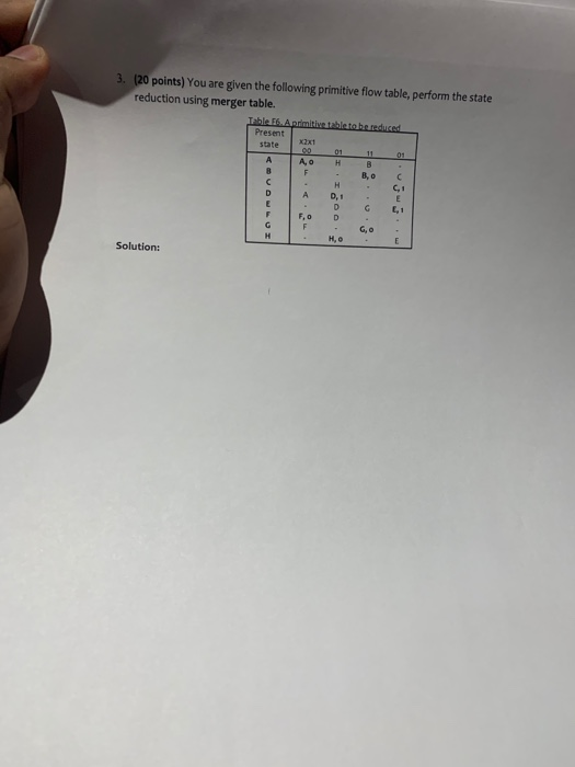 Solved 3. (20 points) You are given the following primitive | Chegg.com