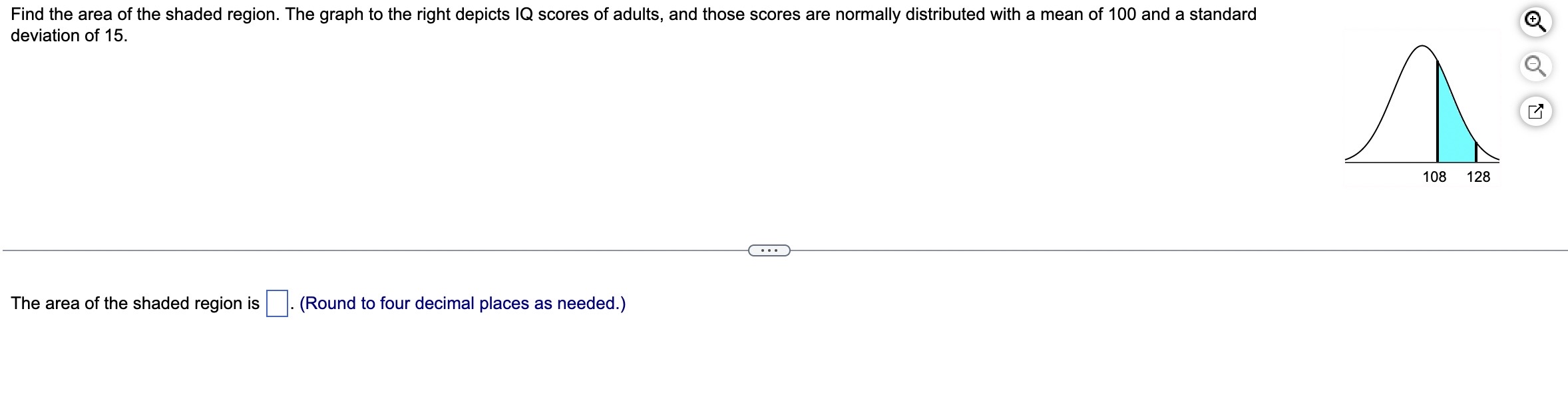 Solved The indicated z score is (Round to two decimal places | Chegg.com
