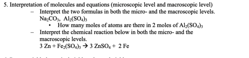 Solved . Interpretation of molecules and equations | Chegg.com