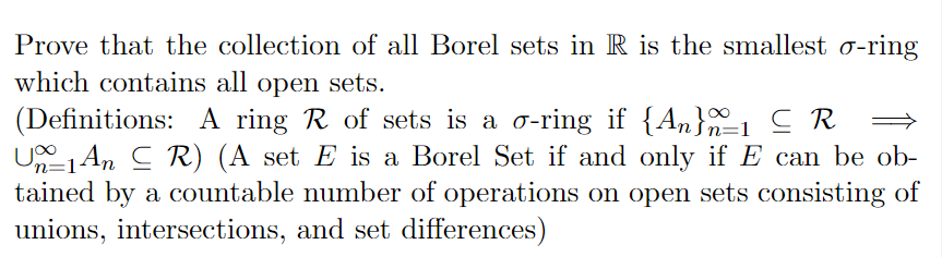 Solved Prove that the collection of all Borel sets in R is | Chegg.com
