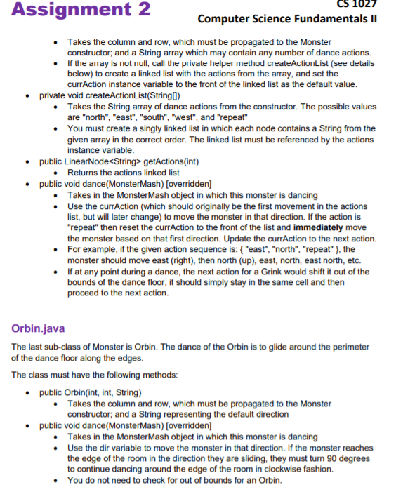 Solved Assignment 2 Cs 1027 Computer Science Fundamentals Ii 7234