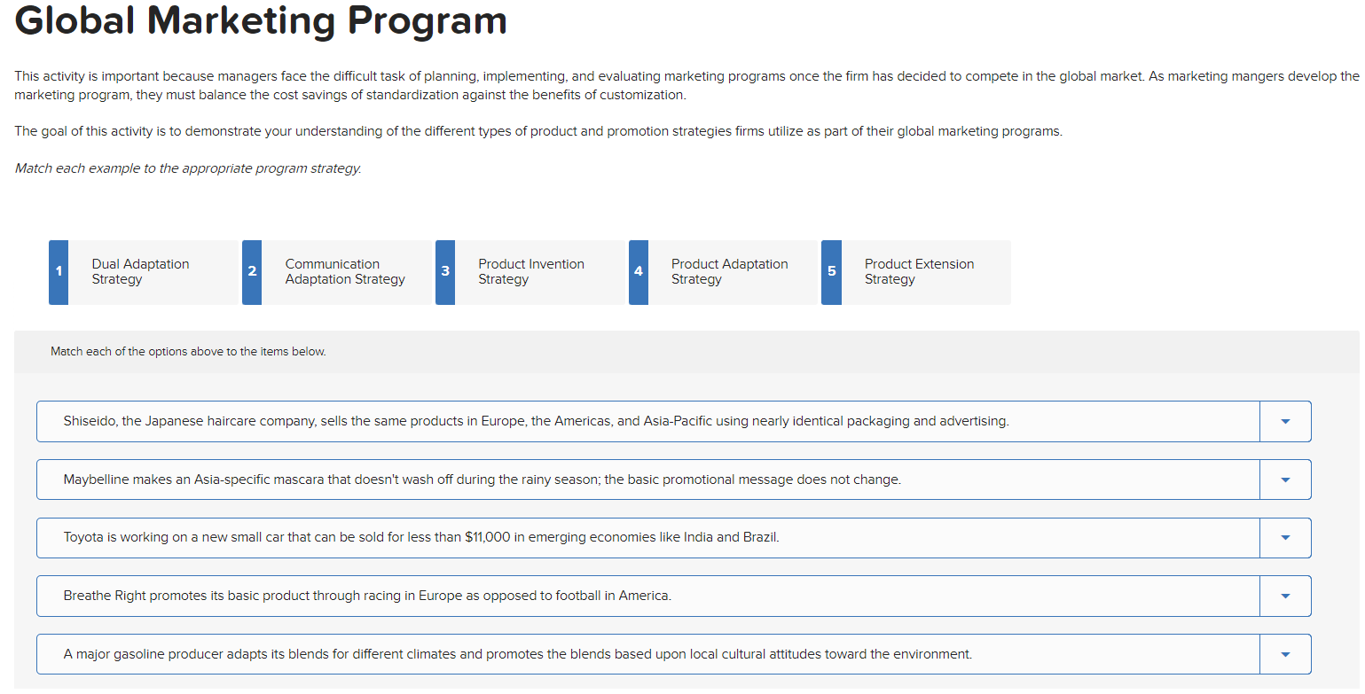 Solved marketing program, they must balance the cost savings | Chegg.com