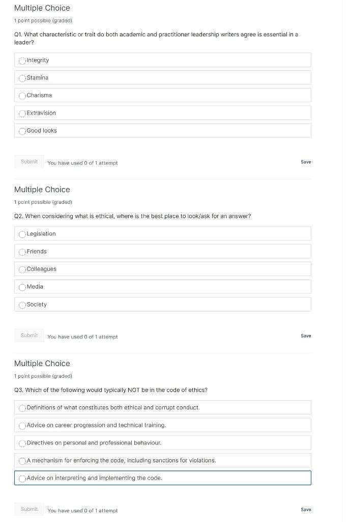 Solved Multiple Choice 1 point possible (graded) Q1. What | Chegg.com