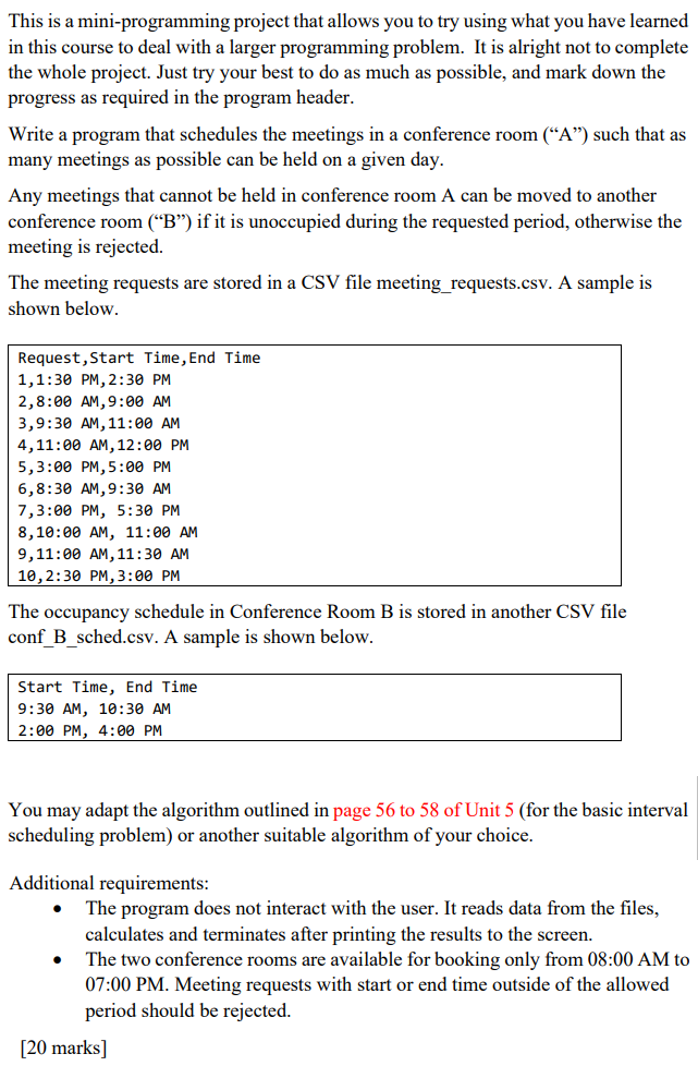 Solved This is a mini-programming project that allows you to | Chegg.com