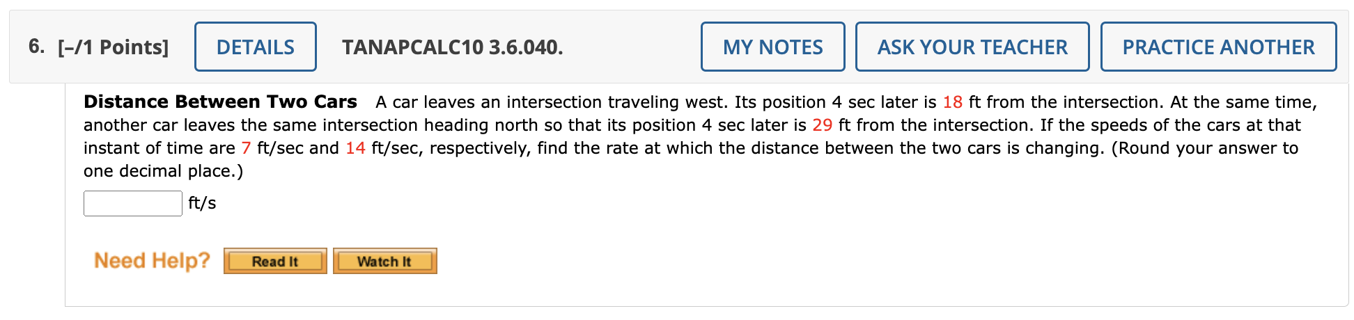 Solved Distance Between Two Cars A car leaves an | Chegg.com