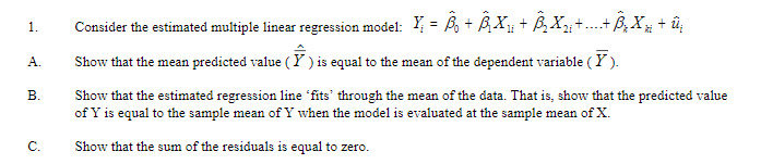 Solved Consider the estimated multiple linear regression | Chegg.com
