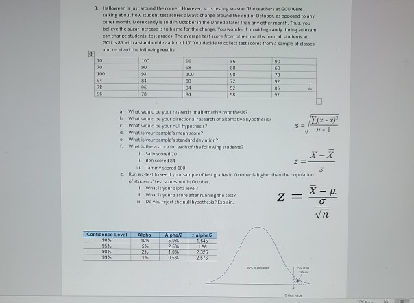 Solved 3. Halloween is just around the corner However, sols | Chegg.com