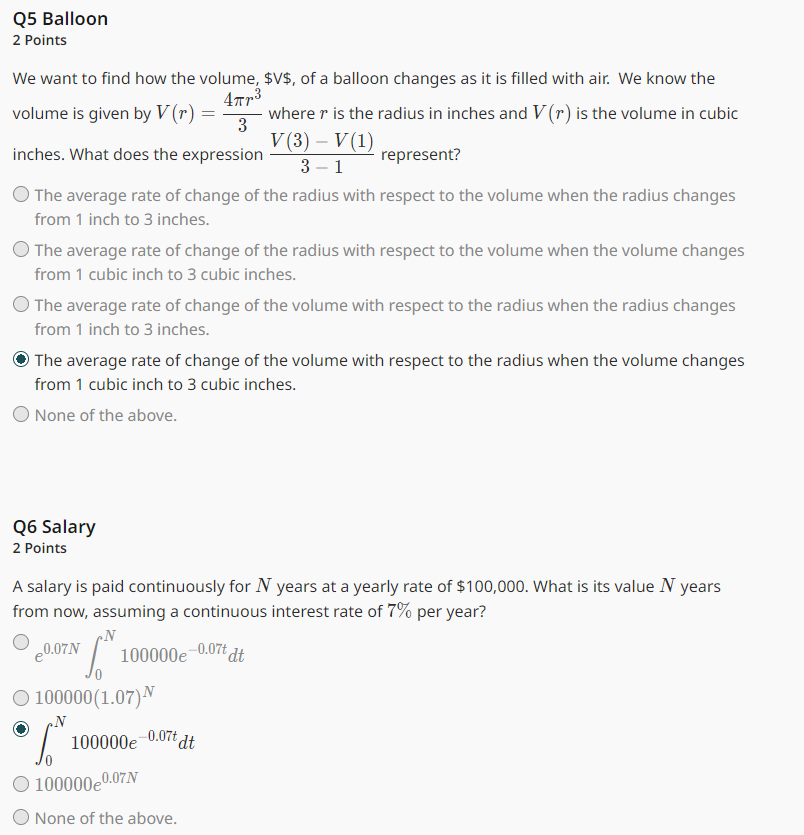 Solved 2 Points We want to find how the volume, $V$, of a | Chegg.com