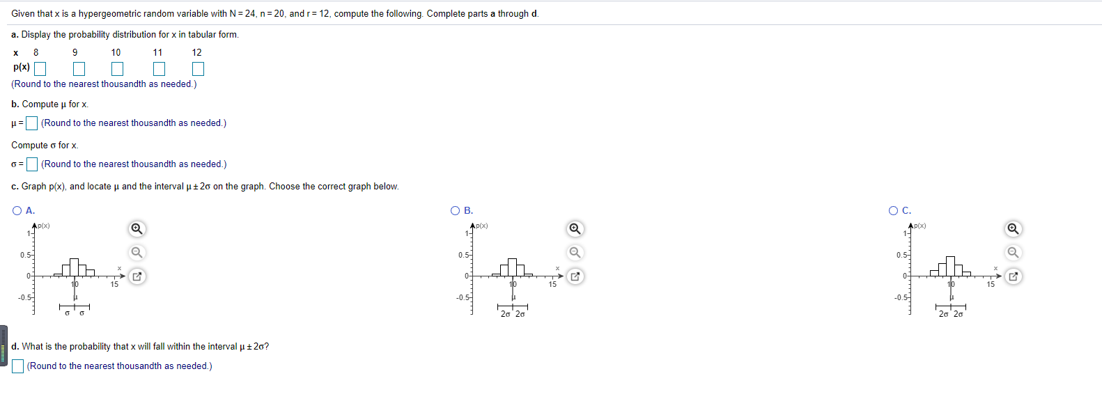 Solved Given That X Is A Hypergeometric Random Variable With 5776