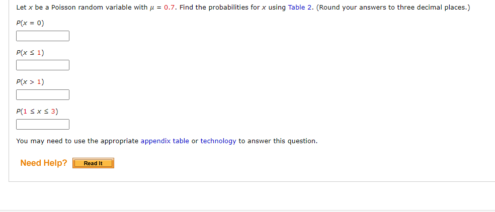 Solved Let X Be A Poisson Random Variable With μ 0 7 Find