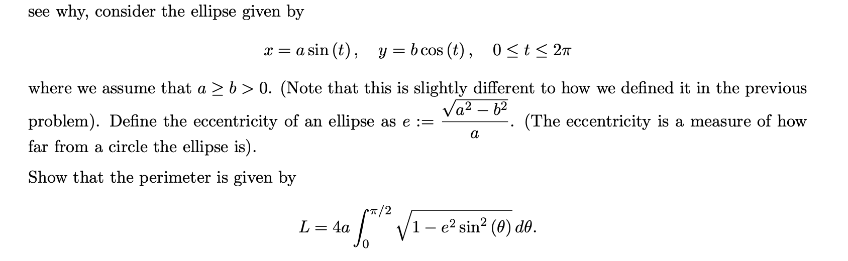 see why, consider the ellipse given by | Chegg.com