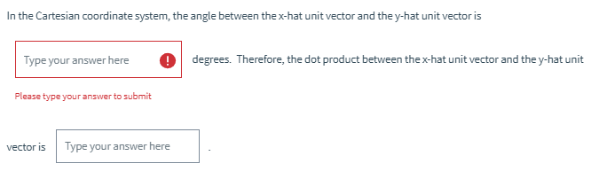 Solved In the Cartesian coordinate system, the angle between | Chegg.com