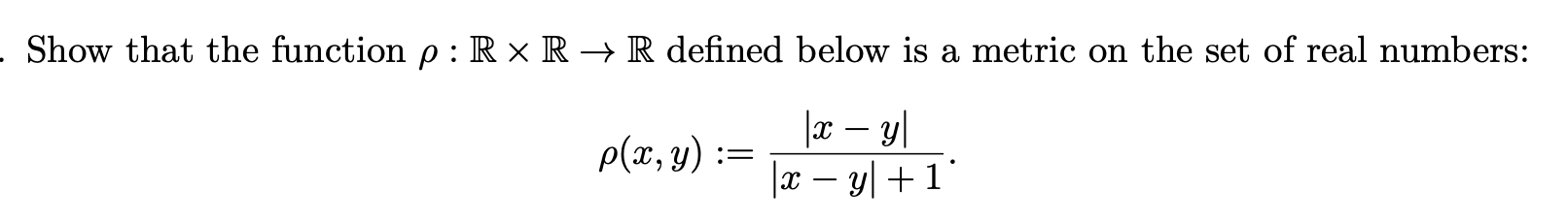 Solved . Show that the function p: R XR → R defined below is | Chegg.com