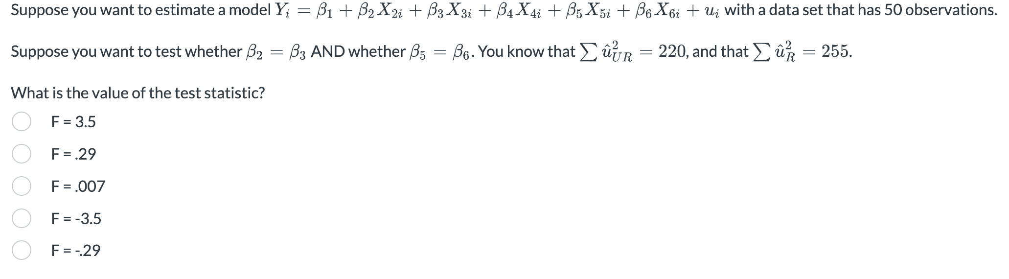 Solved Suppose you want to estimate a model | Chegg.com