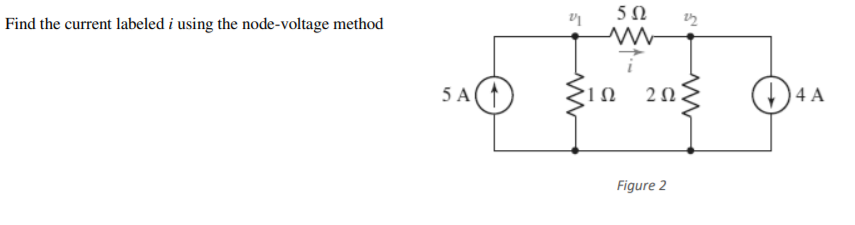 Solved Find the current labeled i using the node-voltage | Chegg.com