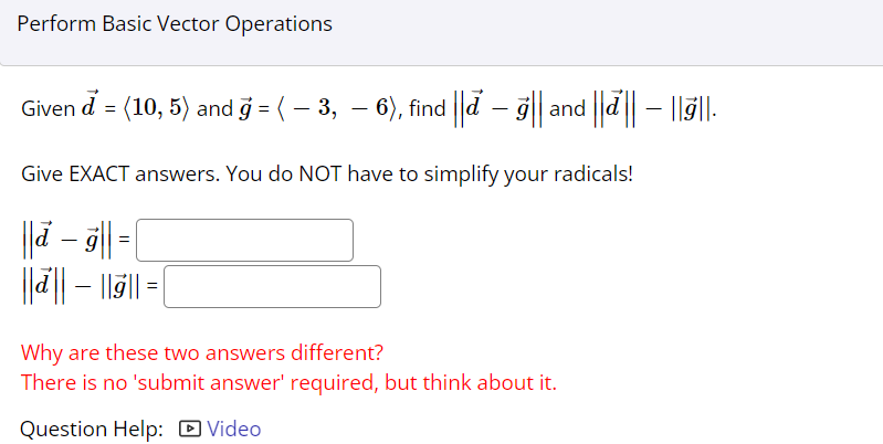 Solved Question 11 Find Vector Components using | Chegg.com