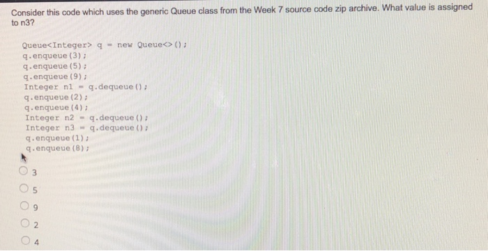 Consider This Code Which Uses The Generic Queue Class