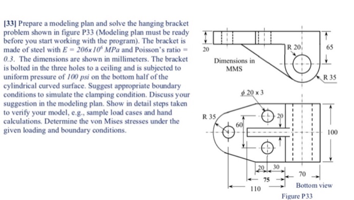 331 Prepare a modeling plan and solve the hanging | Chegg.com