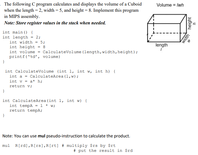 Solved The Following C Program Calculates And Displays The