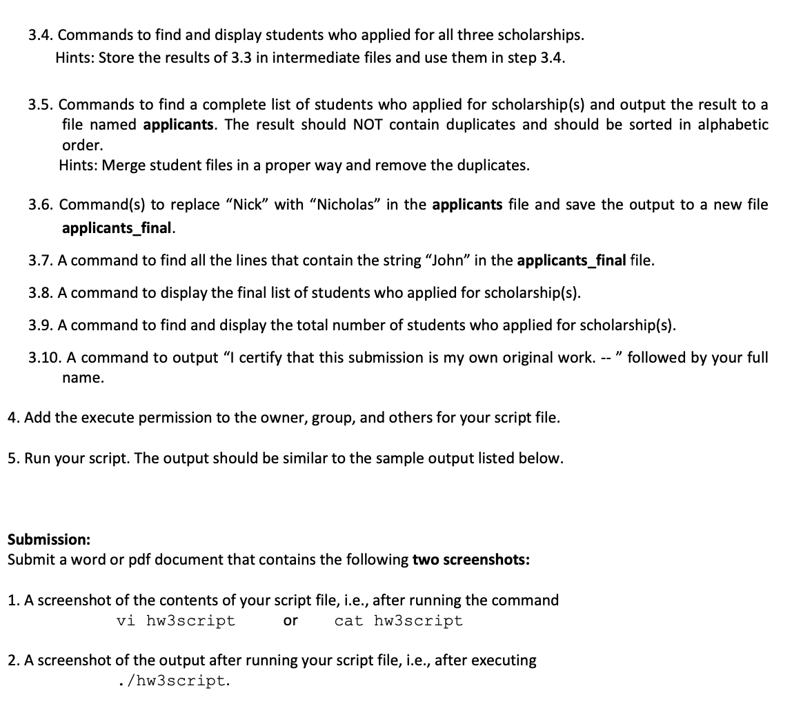 Solved Objectives: To learn to use UNIX/Linux file | Chegg.com