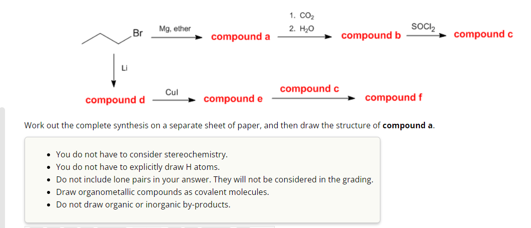 Solved Work out the complete synthesis on a separate sheet | Chegg.com Solved Work out the complete synthesis on a separate sheet | Chegg.com