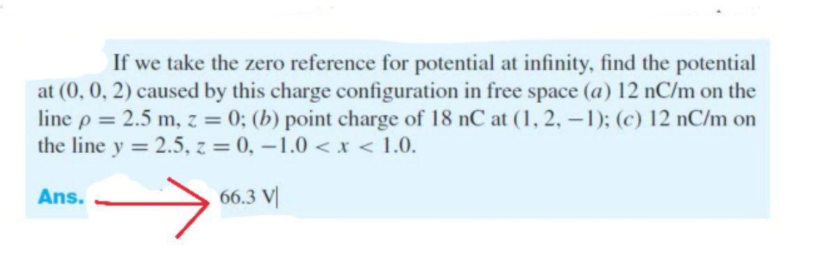 Solved If we take the zero reference for potential at | Chegg.com