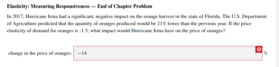 Solved Elasticity: Measuring Responsiveness - End of Chapter | Chegg.com