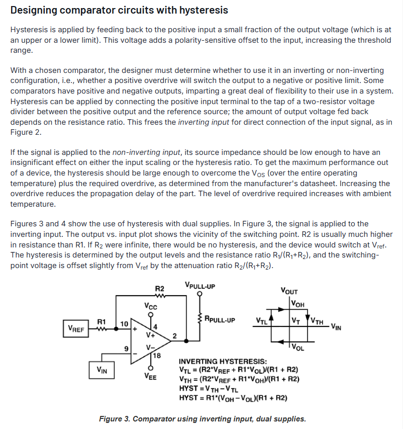 Solved Show Me The Steps To Design An Inverting Comparator
