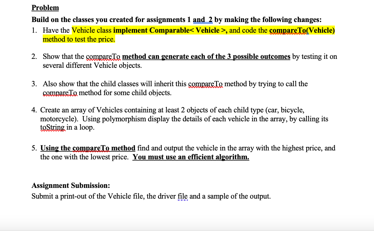 Solved Build on the classes you created for assignments 1 | Chegg.com