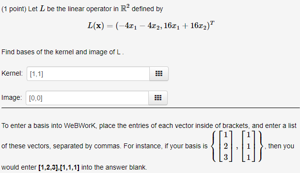 Solved Let L be the linear operator in R2 defined | Chegg.com