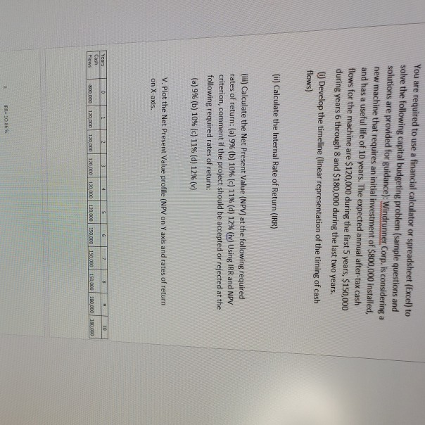Solved How do I solve the problem V in excel with a graph? | Chegg.com