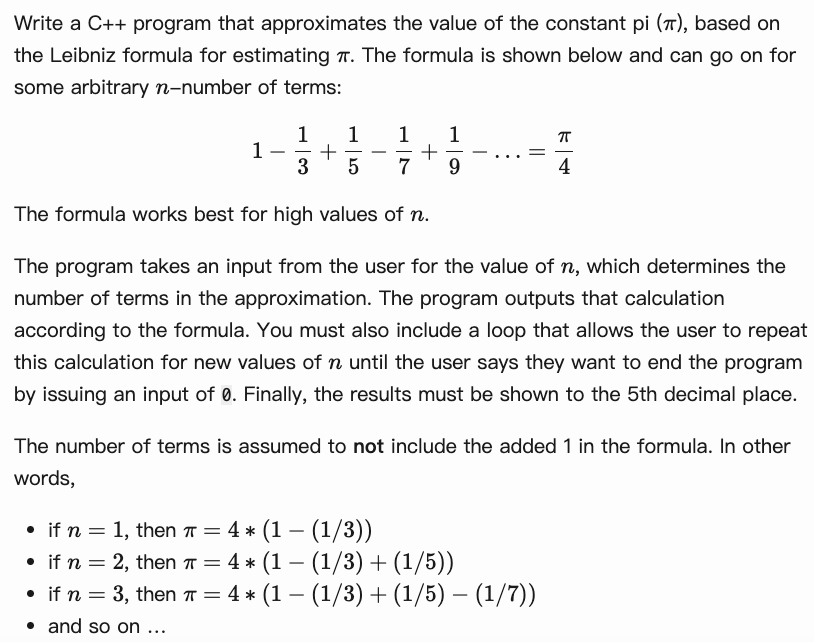 Solved Write A C Program That Approximates The Value Of 9427