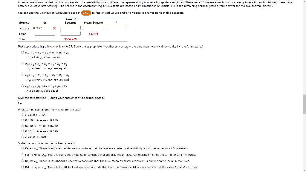 Solved You can use the Distribution Calculators page in to | Chegg.com